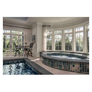Mequon, WI Indoor Swimming Pool and Hot Tub - Traditional - Pool ...