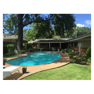 Mid-Century Modern Addition/Renovation - Midcentury - Pool - Nashville ...