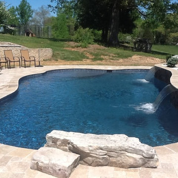 Midnight Blue Pebble Tec Pool - Photos & Ideas | Houzz