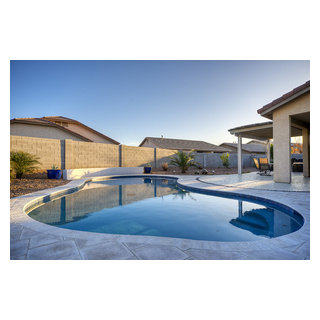 Midway Pool - Tropical - Pool - Phoenix - by Cameo Pools | Houzz