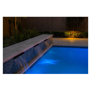 Mirabella Light Limestone - Modern - Pool - Houston - by Maiden Stone ...