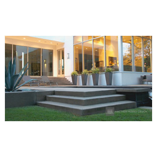 Modern Concrete Pool Deck and Steps - Modern - Pool - Dallas - by ...