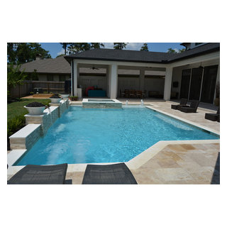 Modern Geo Pool - Modern - Pool - Houston - by Cali pools of Texas | Houzz