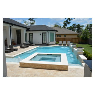 Modern Geo Pool - Modern - Pool - Houston - by Cali pools of Texas | Houzz