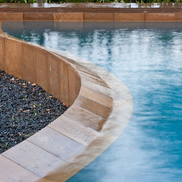 Curved Coping Stone - Photos & Ideas | Houzz