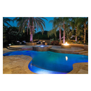 Modern Mediteranean Outdoor Space - Mediterranean - Pool - Tampa - by ...