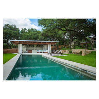 Modern Pool Retreat - Contemporary - Pool - Austin - by Vernon Wentz ...