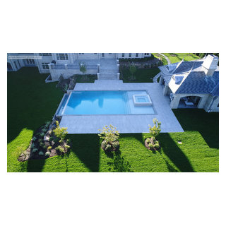 Moon Porcelain Paver Project in Alpine - Pool - New York - by Bayrock ...