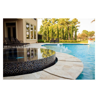 Mosaic Ties - Pool - Houston - by Platinum Pools | Houzz