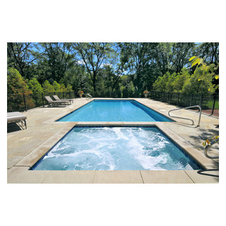 Naperville, IL Swimming Pool and Hot Tub with Automatic Covers ...
