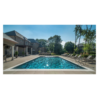 Naperville, IL Swimming Pool With Offset Sunshelf - Traditional - Pool ...