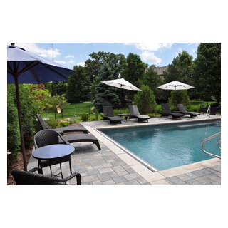 Naperville - Inground Pool Deck - Contemporary - Swimming Pool & Hot ...