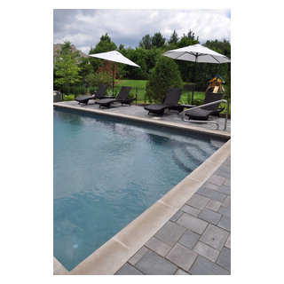 Naperville - Inground Pool Deck - Contemporain - Piscine - Chicago ...