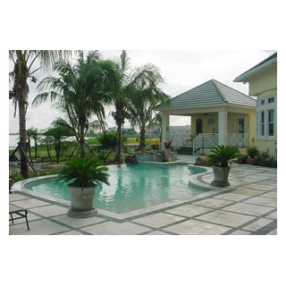 Natural Tropical Free Form Pool, Spa & Deck Design & Build - Tampa ...