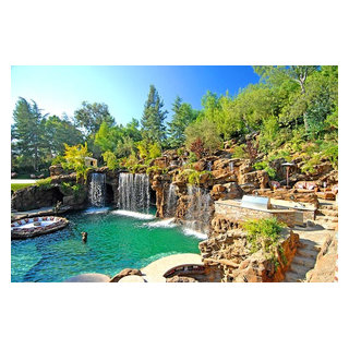 Naturalistic Pools with Grotto - Tropical - Pool - Los Angeles - by ...
