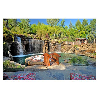 Naturalistic Pools with Grotto - Tropical - Pool - Los Angeles - by ...