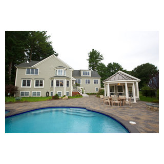Needham Poolhouse/Garage - Traditional - Pool - Boston - by New England ...
