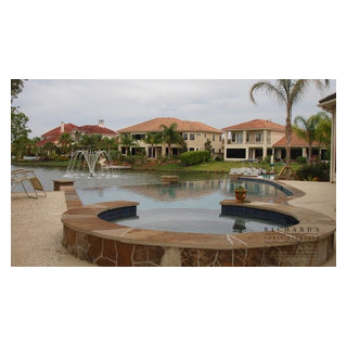 Negative Edge Catch Basins - Contemporary - Pool - Houston - by Richard ...