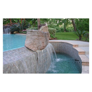 Negative Edge Catch Basins - Contemporary - Pool - Houston - by Richard ...