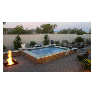 New pool and spa construction - Traditional - Pool - Las Vegas - by ...