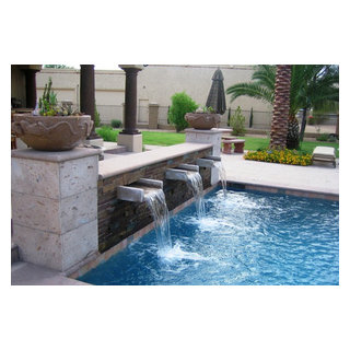 North Scottsdale--Pool Scupper - Mediterranean - Pool - Phoenix - by ...