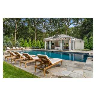 North Stamford Pool House - Traditional - Pool - New York - by TR ...
