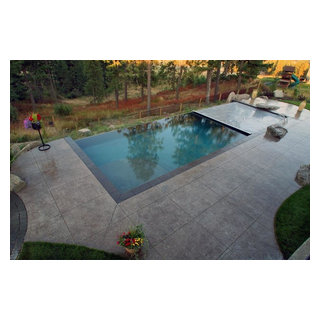 Northwest Spokane Infinity Pool - Transitional - Pool - Seattle - by ...