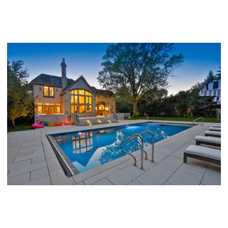 Oak Brook, IL Swimming Pool and Hot Tub Inside Pool - Traditional ...