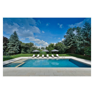 Oak Brook, IL Swimming Pool and Hot Tub Inside Pool - Traditional ...