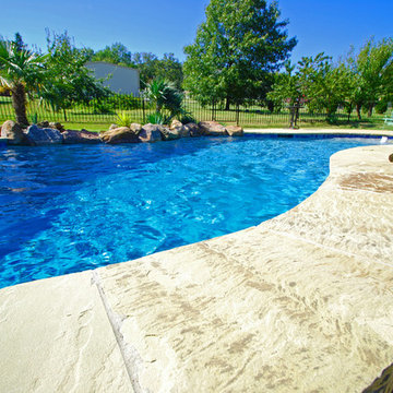 Oklahoma Flagstone Coping - Photos & Ideas | Houzz