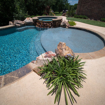 Oklahoma Flagstone Coping - Photos & Ideas | Houzz