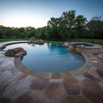 Oklahoma Flagstone Coping - Photos & Ideas | Houzz