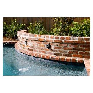 Old Saint Louis Brick Coping - Traditional - Pool - New Orleans - by ...