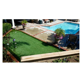 Orange Hills Custom Putting Green - Contemporary - Swimming Pool & Hot ...