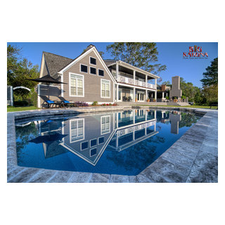 Outdoor Living on the Neuse - Contemporary - Pool - Raleigh - by Big ...