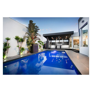 Outdoor Pool and BBQ Area - Modern - Pool - Melbourne - by New Home ...