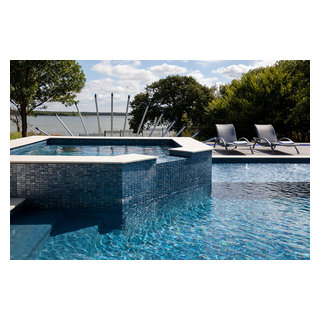 Outdoor Pool and Entertainment Area - Contemporary - Pool - Dallas - by ...