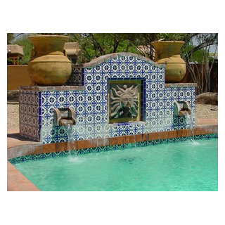Outdoor Tile and Stone Ideas - Mediterranean - Pool - Phoenix - by ...