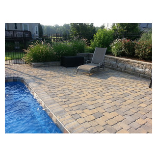 Paver Pool with Water Feature - Traditional - Pool - Richmond - by ...