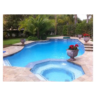 Pebble Fina Bella Blue - Contemporary - Pool - Los Angeles - by M ...