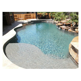 Pebble Sheen - Contemporary - Swimming Pool & Hot Tub - Houston - by ...