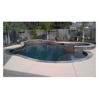 Pebble Sheen - Contemporary - Pool - Houston - by Ocean Blue Pools | Houzz