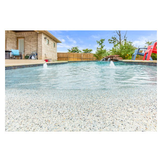 PebbleTec Aqua Blue - Beach Style - Pool - Other - by Paradise Oasis ...