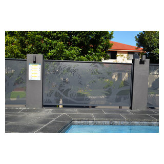 Perforated Pool Fence - Beach Style - Pool - Brisbane - by DSD ...