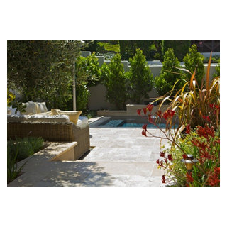 Perimeter overflow spa - Contemporary - Pool - Los Angeles - by Fluid ...