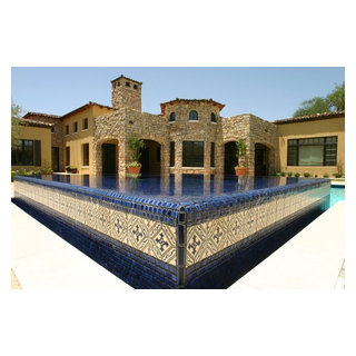 Perimeter Overflow spa - Traditional - Pool - Phoenix - by Red Rock ...