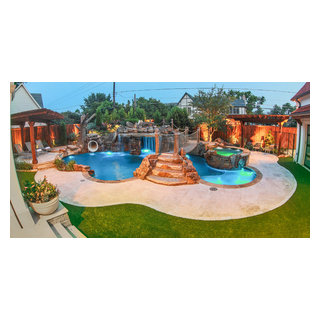 Pirates Themed Pool - Tropical - Pool - Dallas - by AquaTerra Outdoors ...