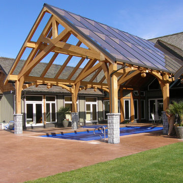 Timber Frame Pool House - Photos & Ideas | Houzz