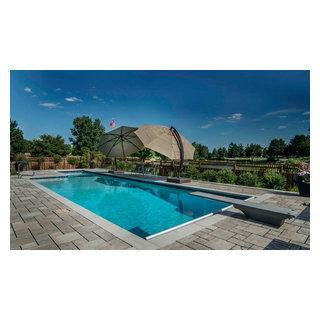 Plainfield, IL Swimming Pool with Swim Lane and 2 Automatic Covers ...