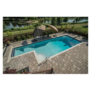 Plainfield, IL Swimming Pool with Swim Lane and 2 Automatic Covers ...